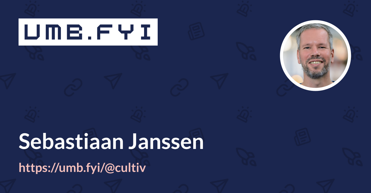 Sebastiaan Janssen - UMB.FYI - Umbraco Community Newsletter