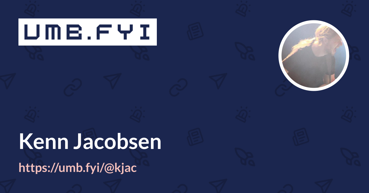 Kenn Jacobsen - UMB.FYI - Umbraco Community Newsletter
