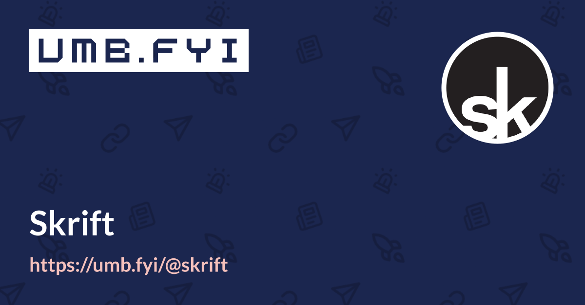 Skrift - UMB.FYI - Umbraco Community Newsletter